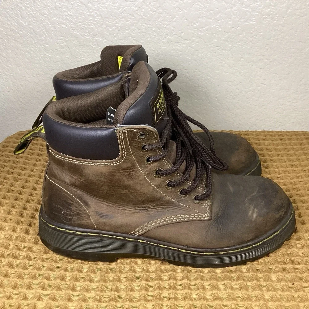 Dr. Martens | Shoes | Dr Martens Winch St Steel Toe Boots Brown Leather ...